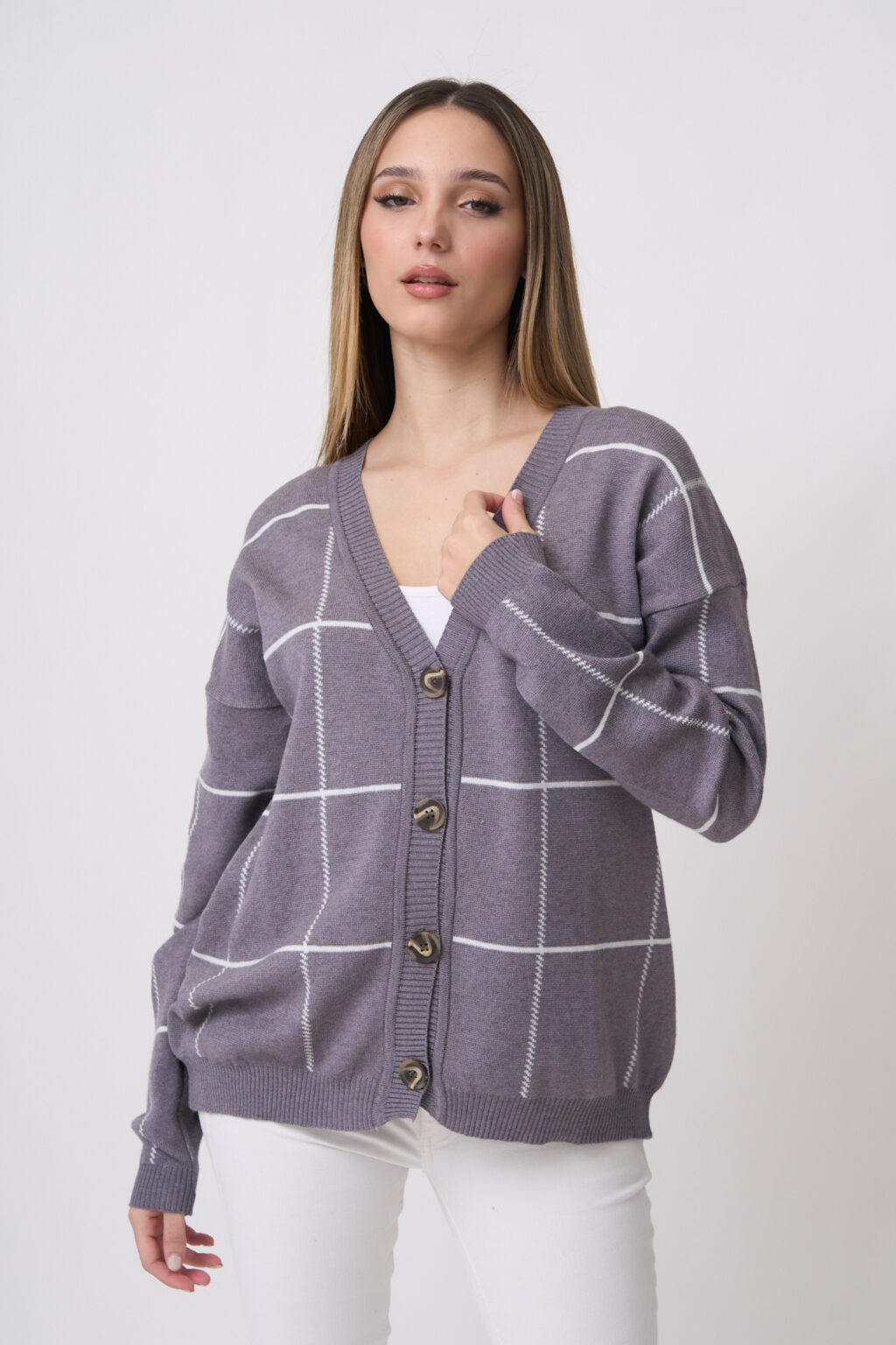 Art. #1801: Saco Cuadrado Grande Jacquard (Doble Hilado) – Anelen